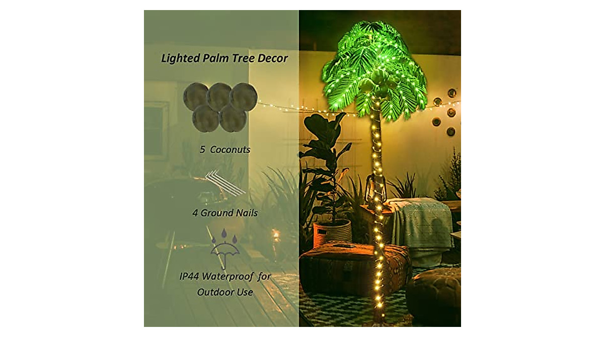 Lighted Palm Trees - 7FT LED Tropical Decor