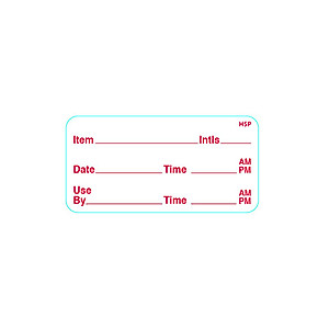 Dissolvable Food Storage Labels for Home and Restaurant Use - Dissolves in Water in 30 Seconds - No Adhesive Residue - Perfect for Glass, Metal, Plastic Containers - 1x2 inch Size 500 Labels per roll