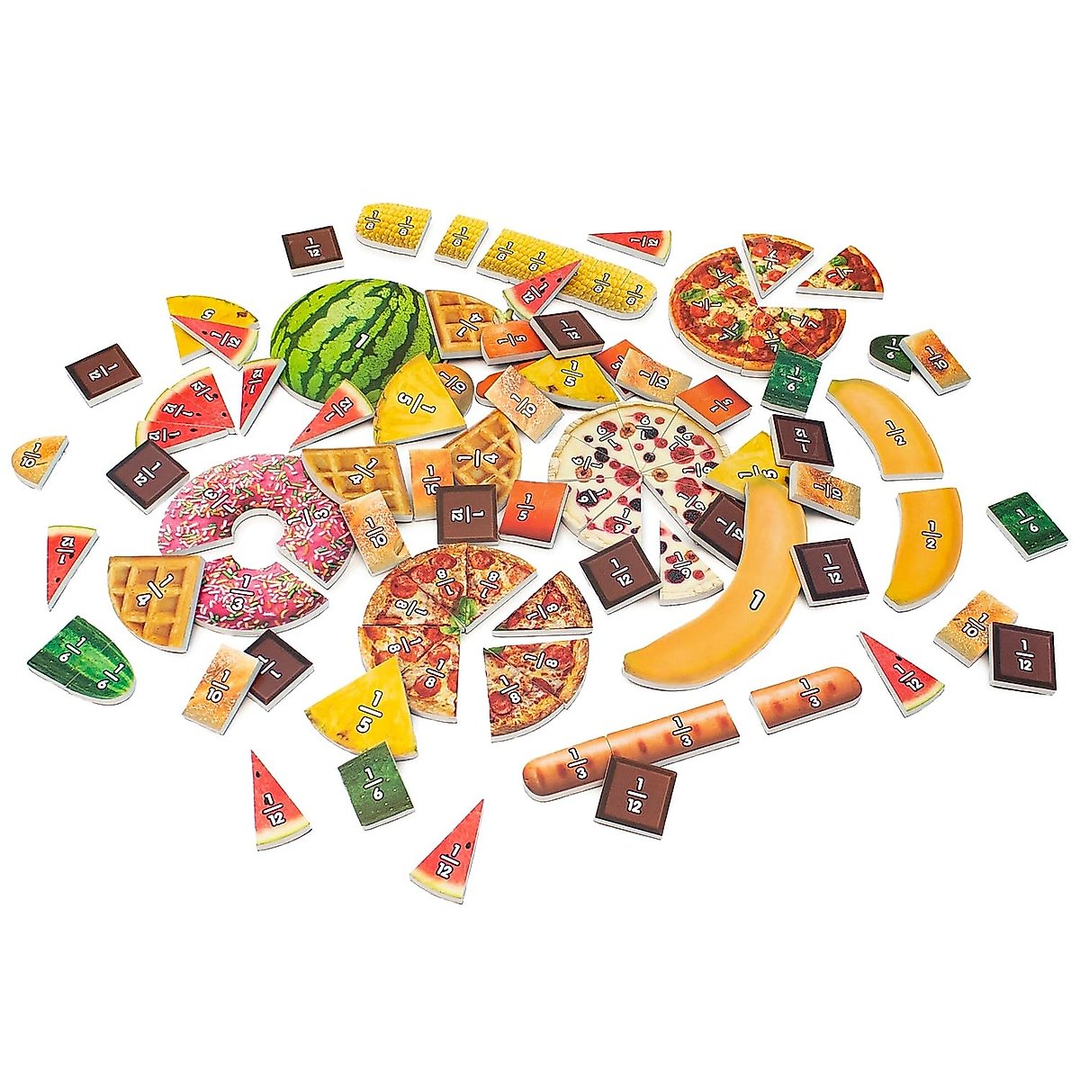 Junior Learning Food Fractions - Learn Fractions The Yummy Way, Multi