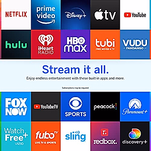 VIZIO 65-Inch M-Series Quantum 4K UHD LED HDR Smart TV with Apple AirPlay and Chromecast Built-in, Dolby Vision, HDR10+, HDMI 2.1, Variable Refresh Rate, M65Q6-J09, 2021 Model (Renewed)