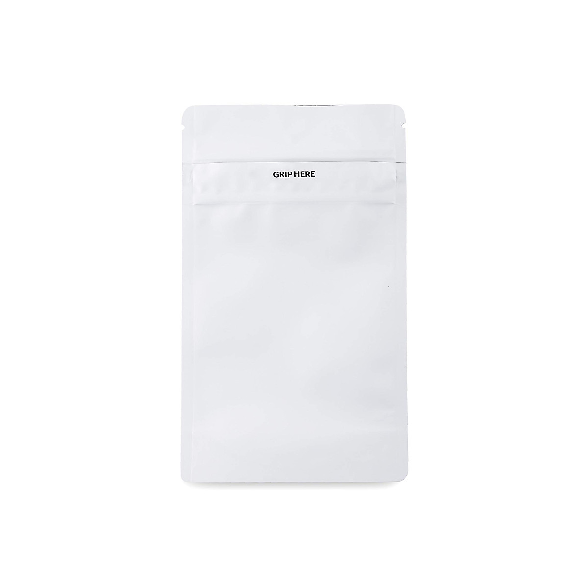 Loud Lock Mylar Bags Child Resistant Grip N Pull 1/4 Ounce All White - 100 Count 6.7" x 4" 6mill Thickness - Mylar Bags For Food Storage - Resealable Bags - Smell Proof Bags