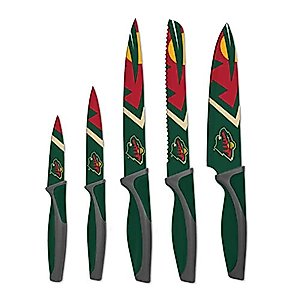 Sports Vault NHL Minnesota Wild Kitchen Knives