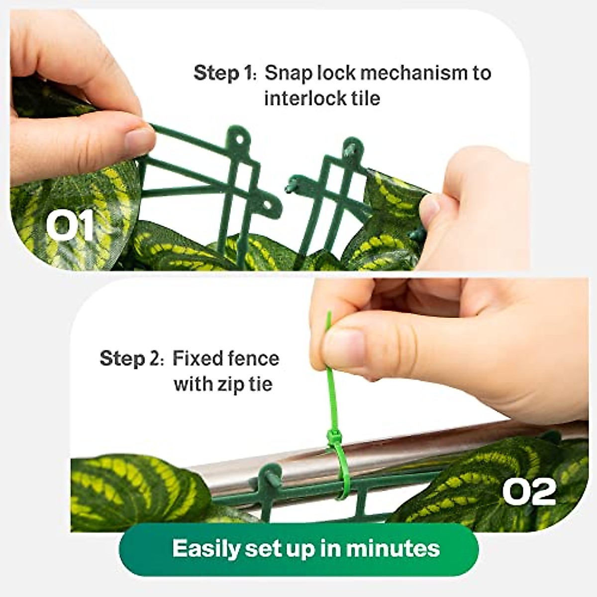 Catollova 120 x 60in Artificial Ivy Privacy Fence Screen, Grass Wall Faux Ivy Hedge Panels and Privacy Fence Wall Screen, Decorative Fence for Outdoor, Balcony, Garden Decor