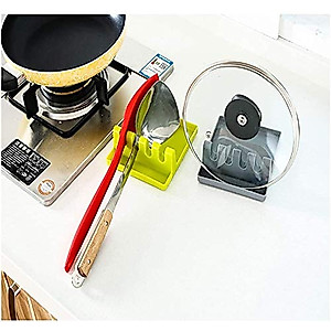 DRNKS Drying Rack Stand Pylons Cookware Storage Tools For Holding Pot Covers And Kitchen Accessories Prevents Splatters Drips-Pan Lid Holder Spoon Rest Shelf Pan Lid Storage Shelf Suitable for kitchen