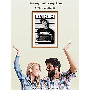 FatCat Wall Graphics Eminem (Mugshot) Poster Frameless Gift 12 x 18 inch(30cm x 46cm)-S-193…