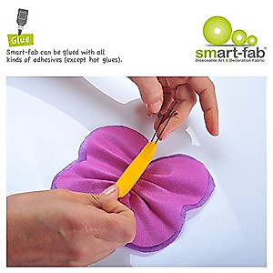 Smart-Fab Craft Fabric 12 x 18 Inch Sheets, White, Pack of 45, Perfect for Schools, Crafts, Art, Bulletin Board, Teacher Classrooms, Outlasts Paper