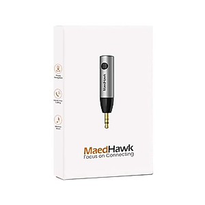Bluetooth 5.0 Receiver, MaedHawk Bluetooth Aux Adapter Portable Wireless Audio Car Kit with 3.5mm Jack for Home Music Streaming Stereo Headphones Speakers