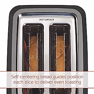 Wolf Gourmet 2-Slice Extra-Wide Slot Toaster with Shade Selector, Bagel and Defrost Settings, Red Knob, Stainless Steel (WGTR152S)