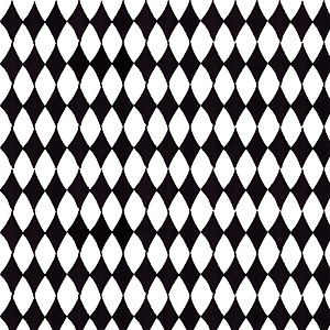 Loralie Designs Diamond White/Black Fabric by The Yard for Quilting