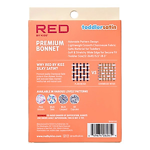 Red by Kiss Toddler Satin Bonnet Sleep Caps Hair Wraps Hair Bonnet (Pink Unicorn)