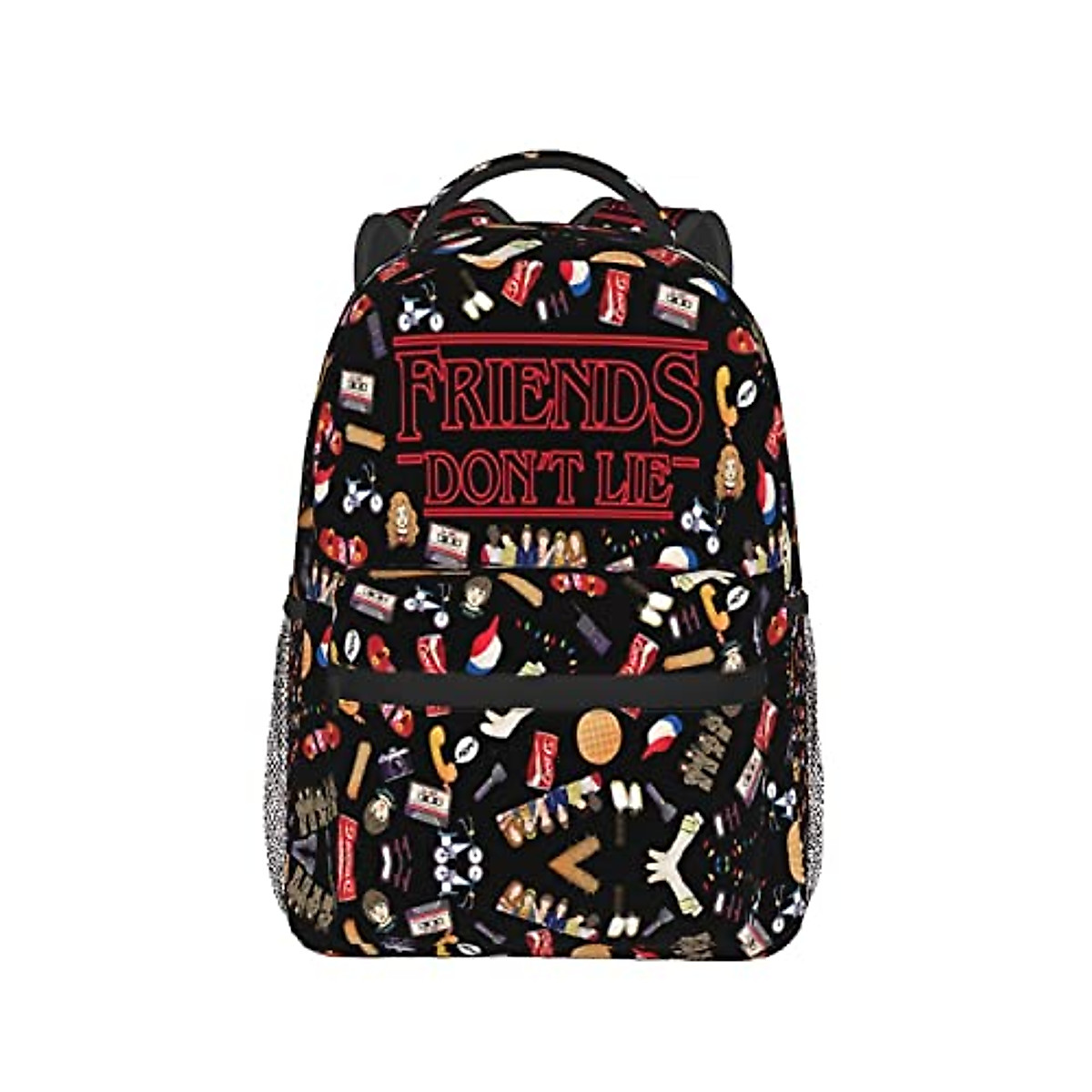 Yshenghong Friends Backpack for Teen stranger 15.7 Inch Bag Laptop Student Large Capacity Book Bag Adult Travel Black