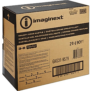 Imaginext Spongebob Transforming Playset, Krusty Krab Kastle, Medieval Knight Spongebob and Plankton Figures with Accessories (Amazon Exclusive)