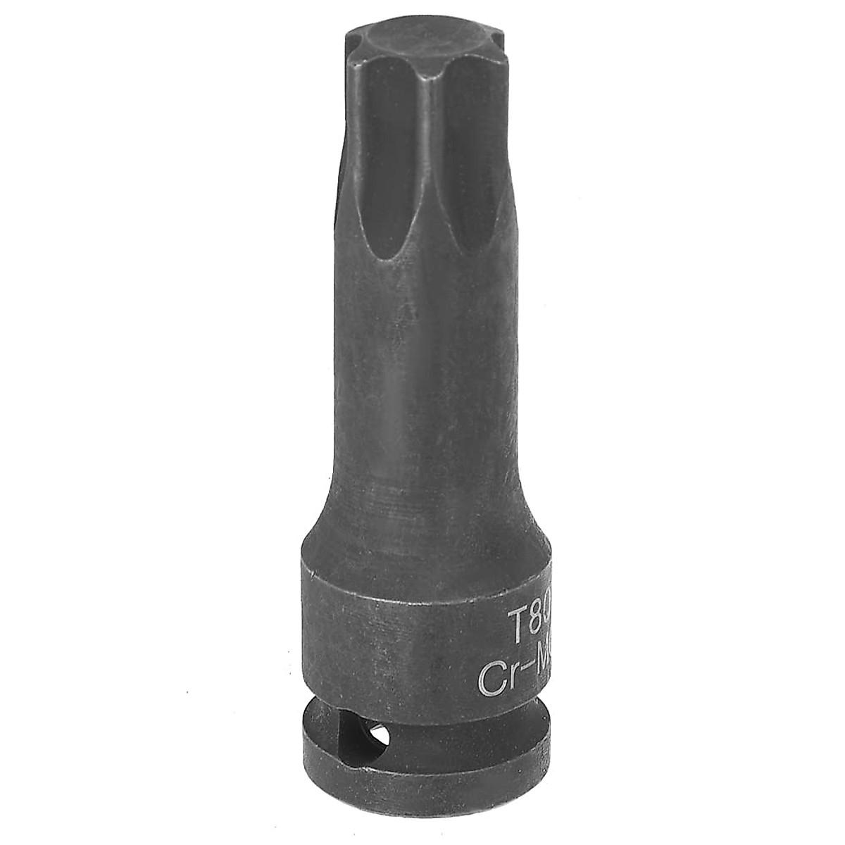 Actaday 1/2inch Hex Screwdriver Socket Adaptor, Star Head Drive Air Impact Wrench Bit Set, 42 Chrome Molybdenum Steel, Socket Car Repair Tools (T80)