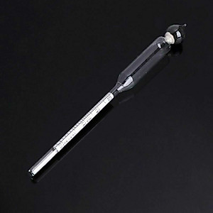 FASTROHY 3Pcs 0-100 Hydrometer Alcoholmeter Spirit Alcohol Meter Tester & Thermometer