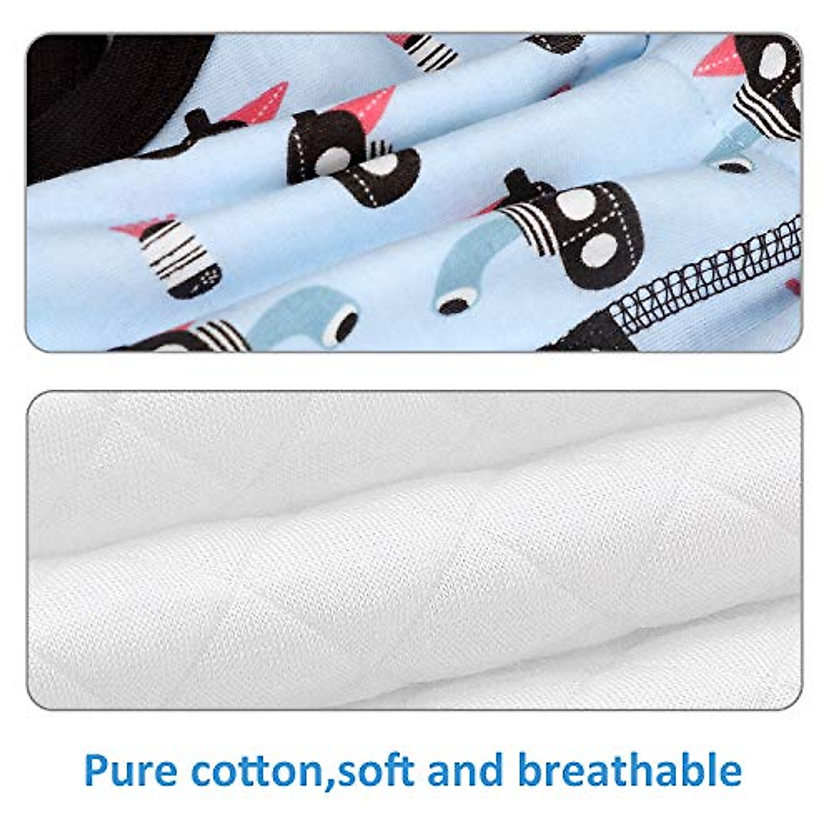 MooMoo Baby Training Pants 6 Packs Toddler Training Underwear for Boy and Girl Potty Training Car and Dinosaur 2T