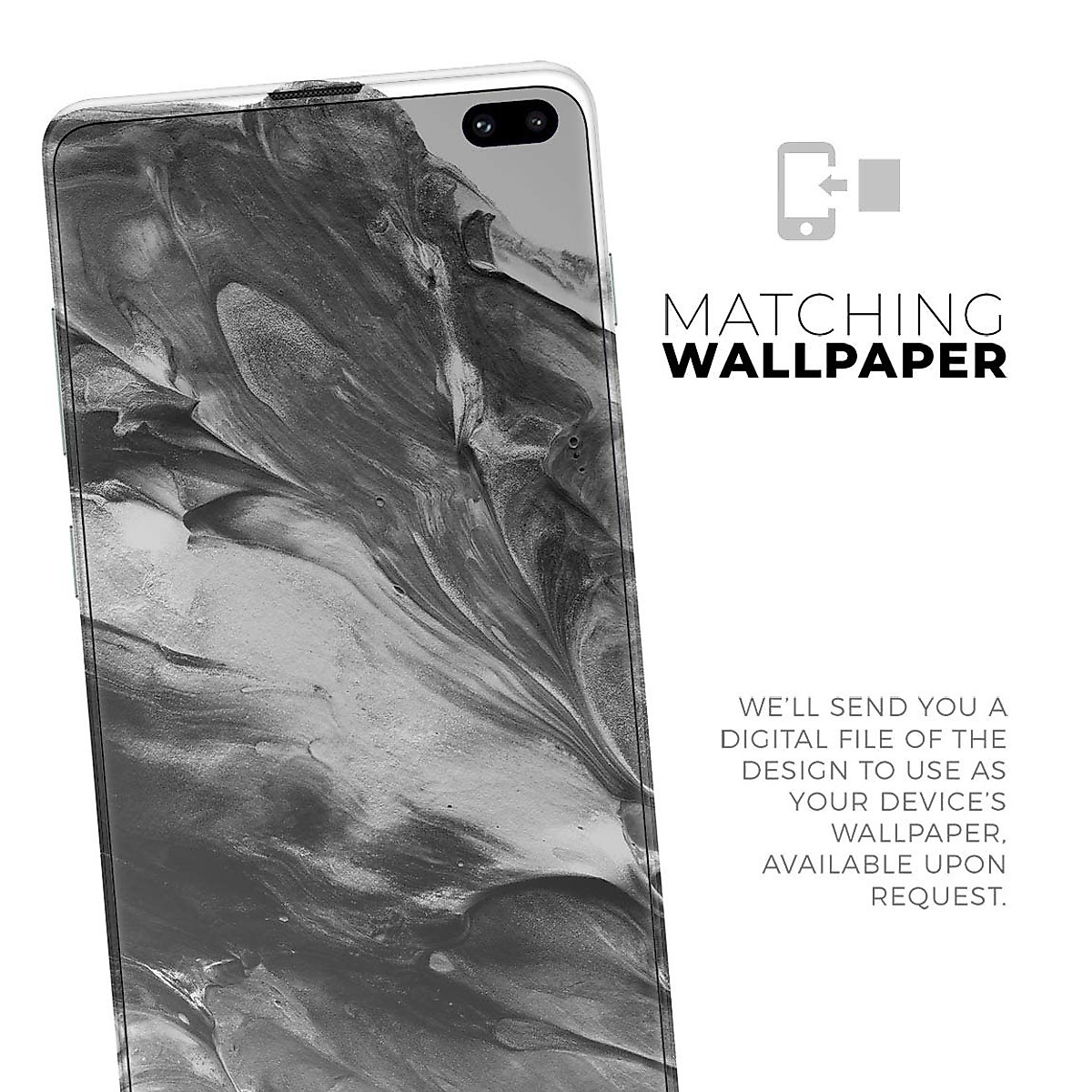 DesignSkinz Liquid Abstract Paint V53 Protective Vinyl Decal Wrap Skin Cover Compatible with The Samsung Galaxy S20 (Screen Trim & Back Glass Skin)