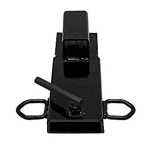 Extreme Max 5001.1373 Clamp-On Forklift Fork Hitch Receiver Adapter - 2", Black