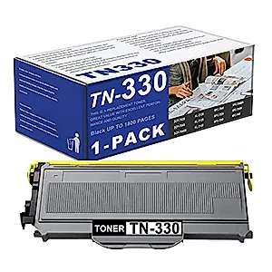 1 Pack TN-330 TN330 Black Toner Cartridge Replacement for Brother DCP-7030 7040 7045N HL-2120 2125 2140 2150 2150N 2170 2170W MFC-7040 7320 7340 7345DN 7345N 7440 7440N 7840 7840W Printer.