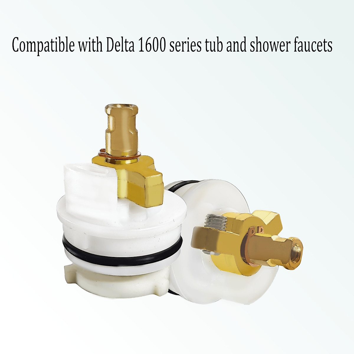 ALITZ Replacement Faucet Cartridge for Genuine Delta OEM RP1991 / Use for Delta 1600 Series tub and Shower faucets Included RP4993 Pair of Seats and Springs