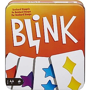 Mattel Games Blink Card Game For Family Night, World's Fastest Card Game, Easy For Kids in a Collectible Storage Tin