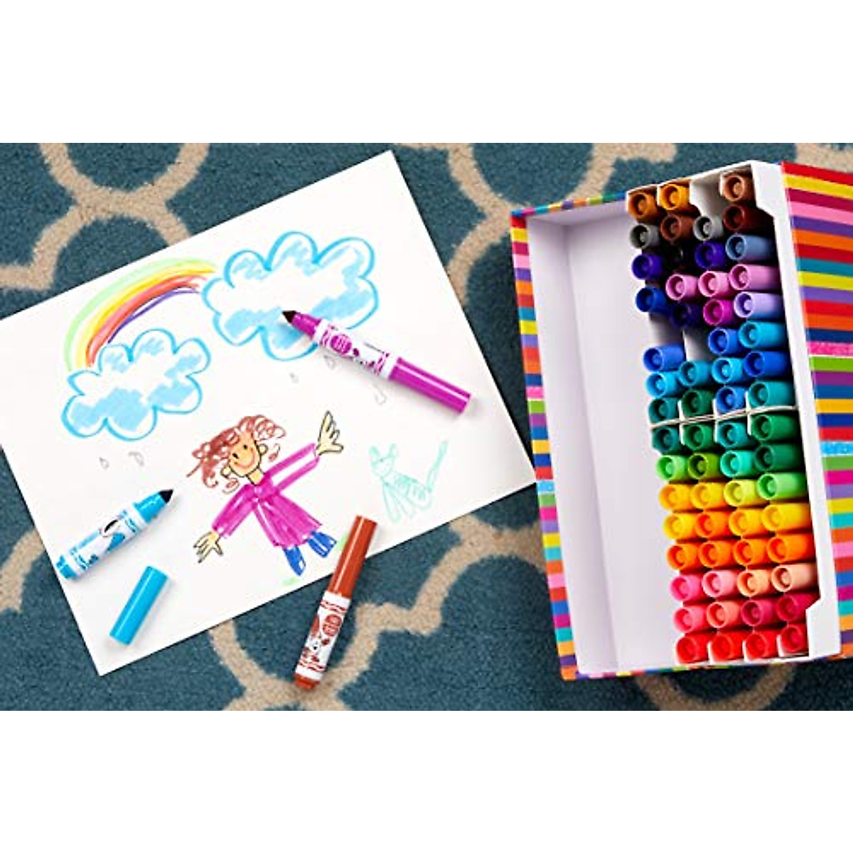 Crayola Pip Squeaks Marker Set, Washable Mini Markers, 64 Count, Easter Gifts for Kids