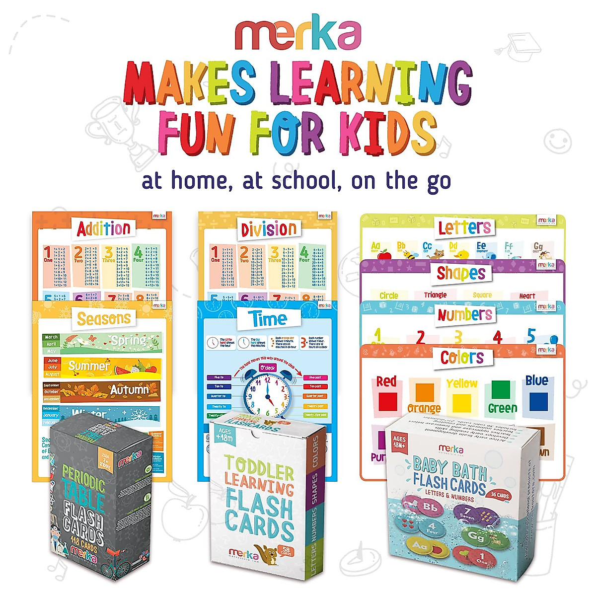 merka Baby Bathtub Bath Toys for Toddler Baby Bath Toys Baby Books 4 Plastic Book Take Turns Clean Up Listen Be Quiet Perfect Baby Gifts for Sharing and Learning