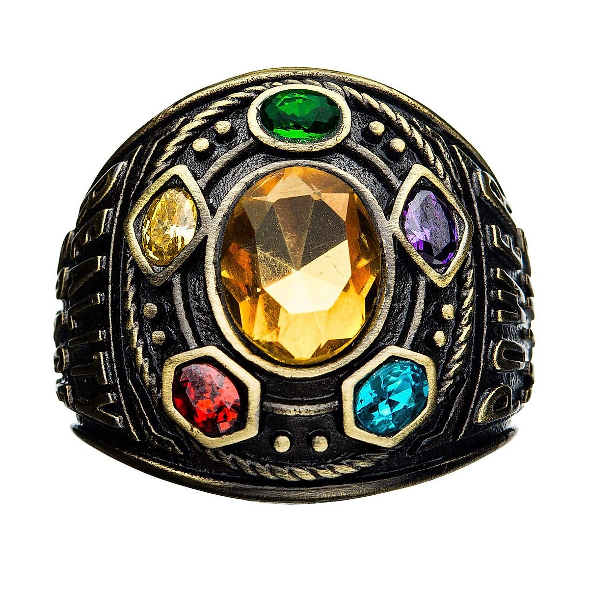 Sales One International Infinity Gauntlet Class of Infinite Power Ring (Gold Tone, 13)