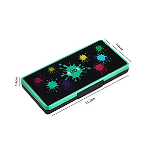 IINE Game Card Case for Nintendo Switch Game Card or Micro SD Cards, with 16 Game Card Slots, 2 Micro SD Card Slots Shockproof Water Resistant Card Holder Carrying Storage Box (Black)