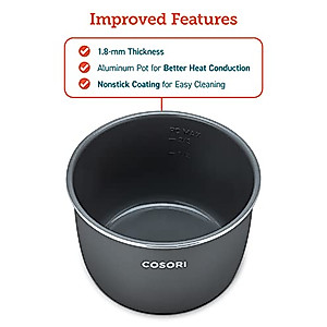 COSORI Electric Pressure Cooker, 9-in-1 Multi Cooker, 13 Presets, Rice Cooker, Slow Cooker, Sauté, Sous Vide, Sterilizer with Cookbook & Online Recipes, Dishwasher Safe, 1100W, Stainless Steel, 6QT