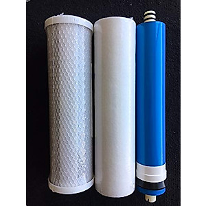 Hydro Logic Stealth RO100 Complete Replacement Filter Kit Includes - Membrane, Carbon & Sediment Filter By Clear Hydro