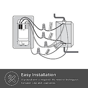 Kasa Matter Smart Light Switch: Voice Control w/Siri, Alexa & Google Assistant | UL Certified | Timer & Schedule | Easy Guided Install | Neutral Wire Required | Single Pole | 2.4GHz Wi-Fi | KS205