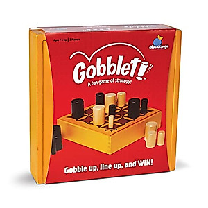 Gobblet! Abstract Strategy Board Game - Award Winning Kids or Adults Original All Wooden Board Game by Blue Orange Games - 2 Players for Ages 7 to 99 (Packaging May Vary)