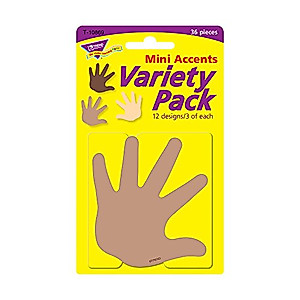 TREND ENTERPRISES, INC. Friendship Hands Mini Accents Variety Pack, 36 ct