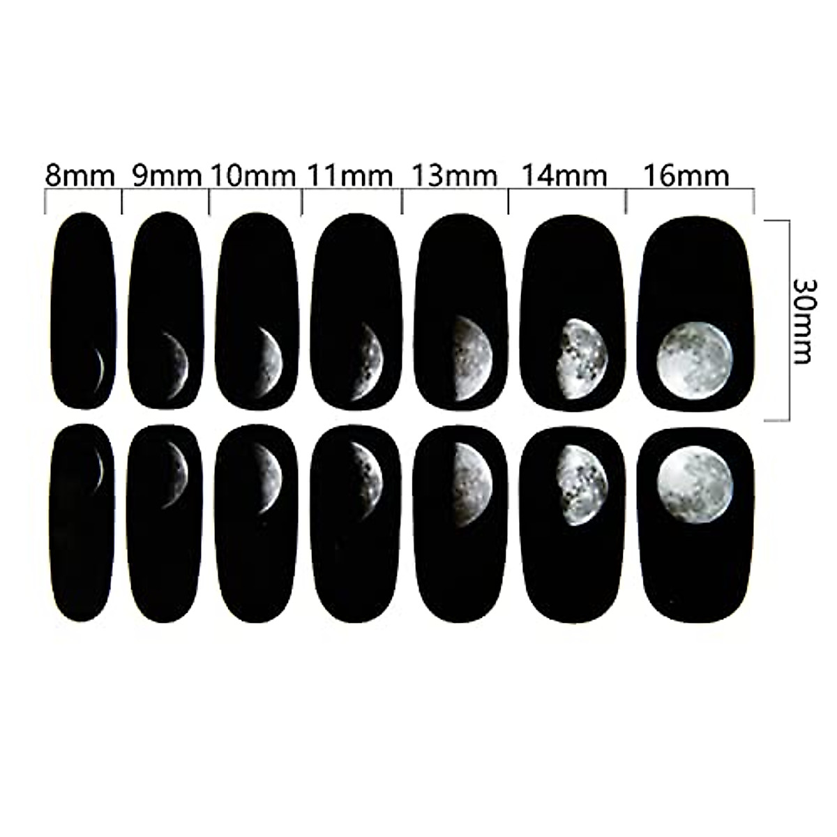 WOKOTO 12 Sheets 168 Pieces Black Nail Polish Stickers Full Nail Wraps for Women Nails Black Gradient Marble Design Gel Nail Strips Stick On Nail Polish Strips Full Nail Stickers Gel Nail Wraps