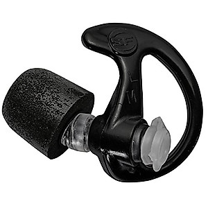 SureFire EP7 Sonic Defenders Ultra filtered Earplugs w/ Comply Canal Tips, reusable, Black, Medium