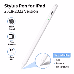 Stylus Pen for Apple ipad Pencil: ipad Pencil for ipad 10th 9th 8th 7th 6th Generation ipad Pro 11 iPad 12.9 inch iPad Mini 6th 5th iPad Air 5th 4th 3rd with Palm Rejection & Tilt Sensitive ipad Pen