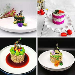 Kofebe Set of 3 - Round Stainless Steel Cake Rings, Mousse Cake Ring Mold with Press Set