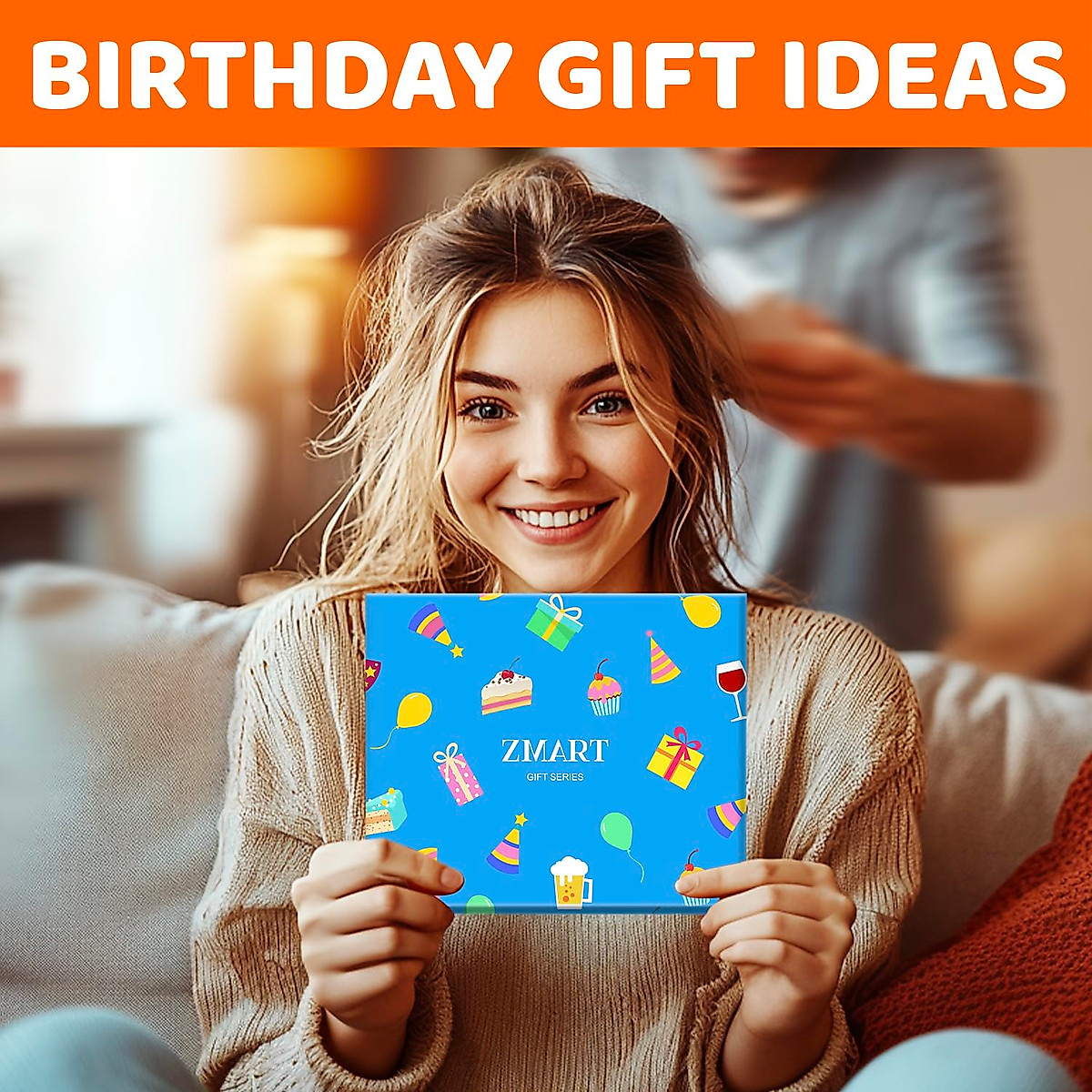 Zmart 21st Birthday Gifts for Female Male, Gifts for 21 Year Old Man Woman, 21 Year Old Birthday Gifts Socks for Her Him