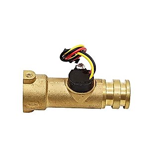 MANGAO 1/2" Water Flow Sensor Brass 1.75MPa Sensor DN15 Quick Connect Water Heater Turbine Flowmeter DC5~18V