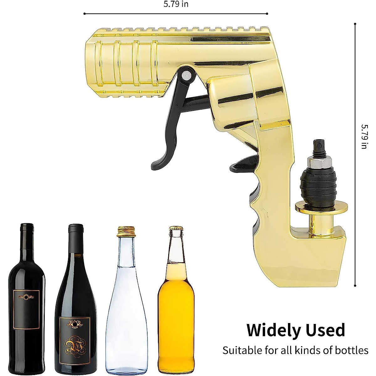 Champagne Gun 4th Generation Upgraded Party Shooter with Extended Range Perfect for Bachelorette Parties Birthdays Celebrations