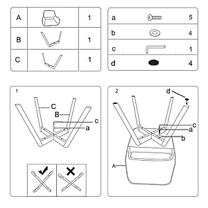 CangLong Upholstered Cushion Leisure Modern Living Dining Room Accent Arm Chairs Club Guest with Solid Wood Legs, Set of 2, Fleece Blue