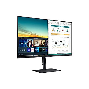SAMSUNG M5 Series 32-Inch FHD 1080p Smart Monitor & Streaming TV (Tuner-Free), Netflix, HBO, Prime Video, & More, Apple Airplay, Height Adjustable Stand, Built-in Speakers (LS32AM502HNXZA)
