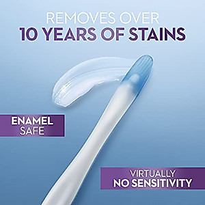 Crest Whitening Emulsions Leave-On Teeth Whitening Gel Kit + Overnight Freshness with Wand Applicator and Stand, Apply & Sleep, 0.88 Oz