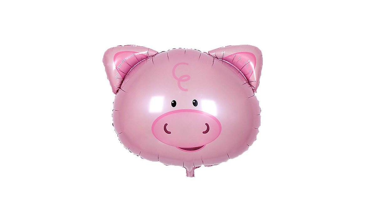 Pink Pig Balloons for Party Decorations | Durable Aluminum Foil 10 pcs