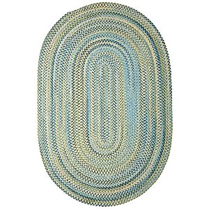 Colonial Mills Rustica Braided Rug, 4 by 6', Whipple Blue