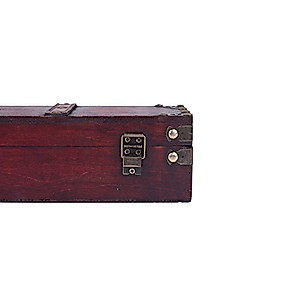 Cottage Garden Witch Wizard Handcrafted Wood Magic Wand Box, 18 inch, Mahogany