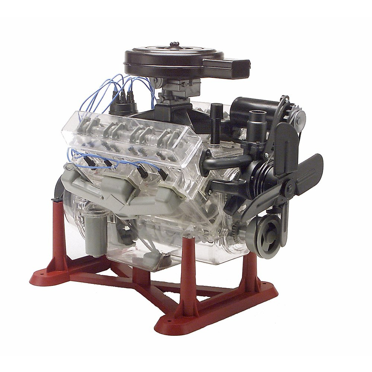 Revell 85-8883 1/4 Visible V-8 Engine Plastic Model Kit, 12-Inch,Multi-Colored
