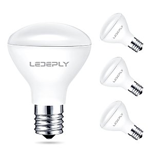 LEDEPLY R14 LED Bulb, 4W=40W, Dimmable, E17 Base, Mini LED Reflector Floodlight Bulb, 400 Lumens, 2700K Warm White, 4 Pack
