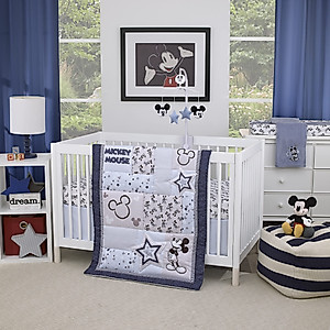 Disney Mickey Mouse - Timeless Mickey Baby Blue Super Soft Coral Fleece Baby Star Blanket