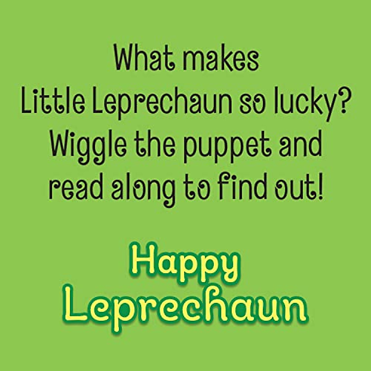 Happy Leprechaun Finger Puppet Plush St. Patrick's Day Board Book Ages 0-4 (Finger Puppet Board Book)